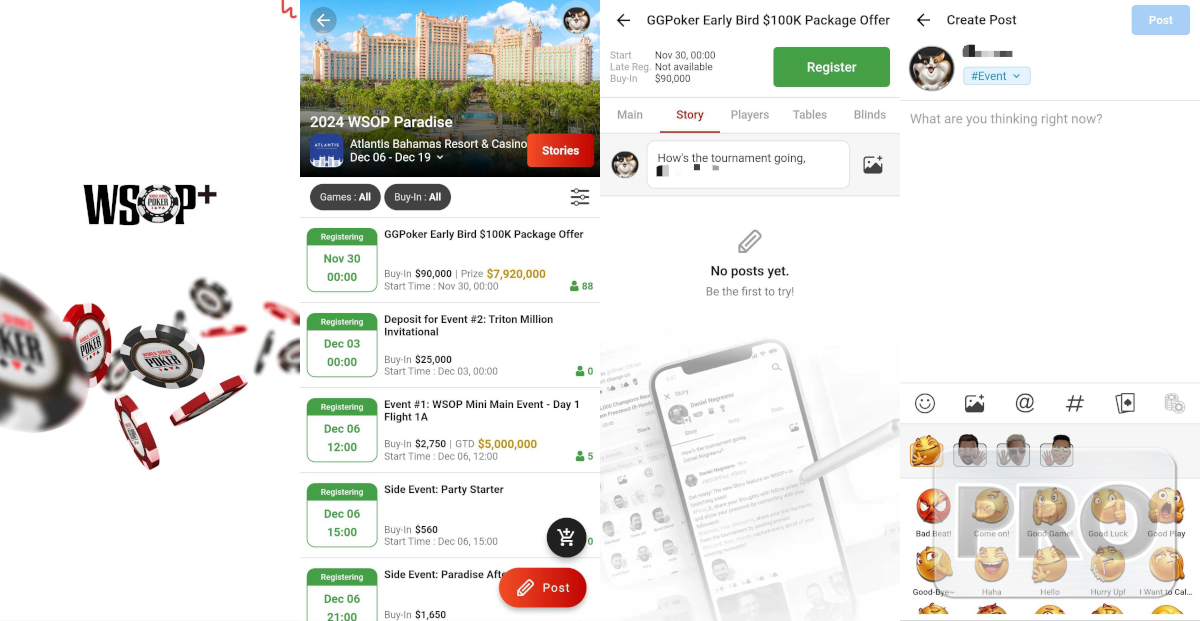 WSOP Socializes Its Live Poker App with New "Story" Feature | Poker ...